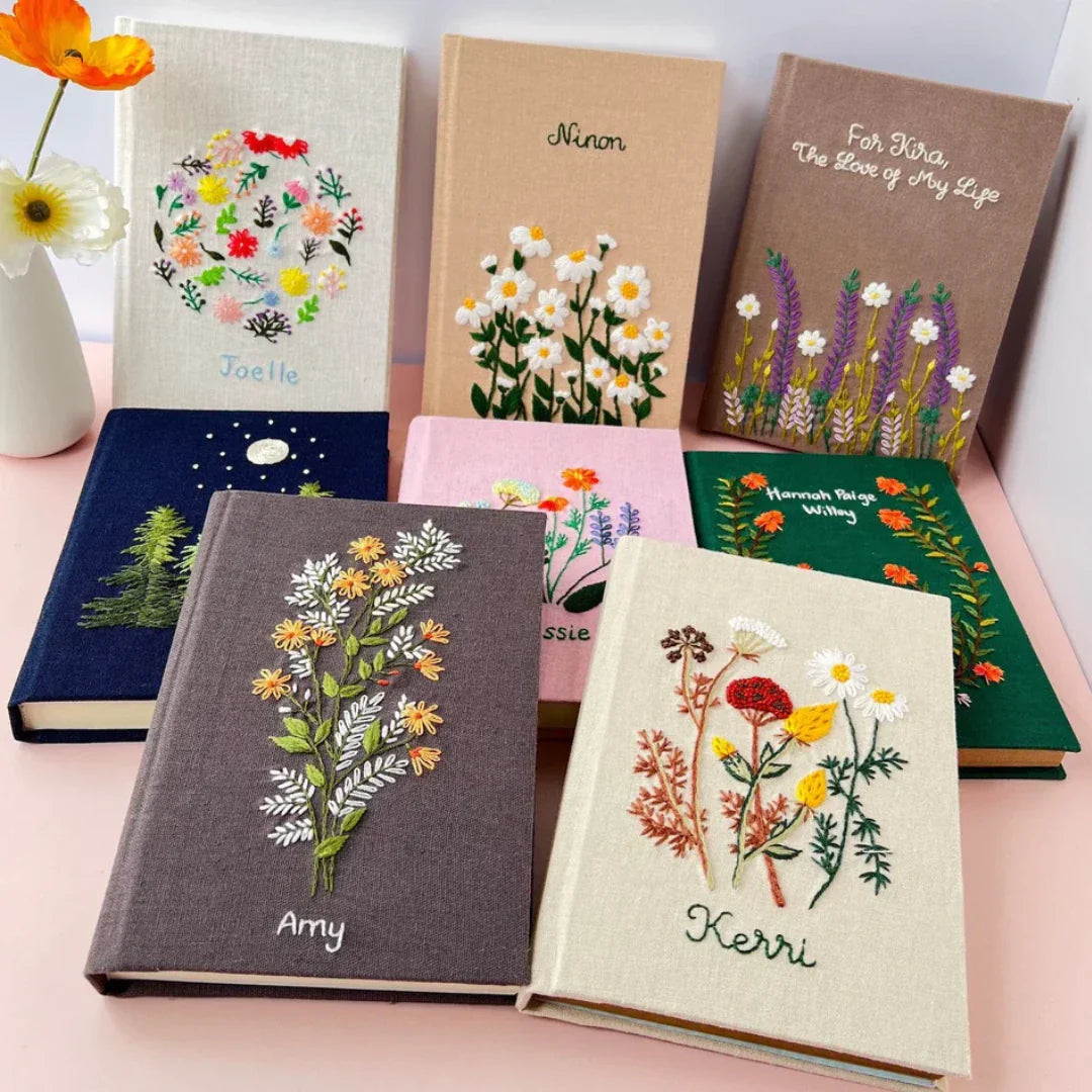 Personalized Floral Embroidered Journals & Notebooks – Stitchery Zone